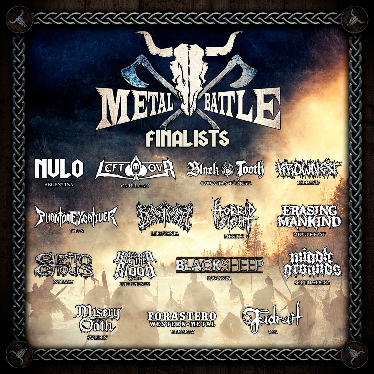 ANNOUNCEMENT – 15 Metal Battle bands announced - Metal Battle